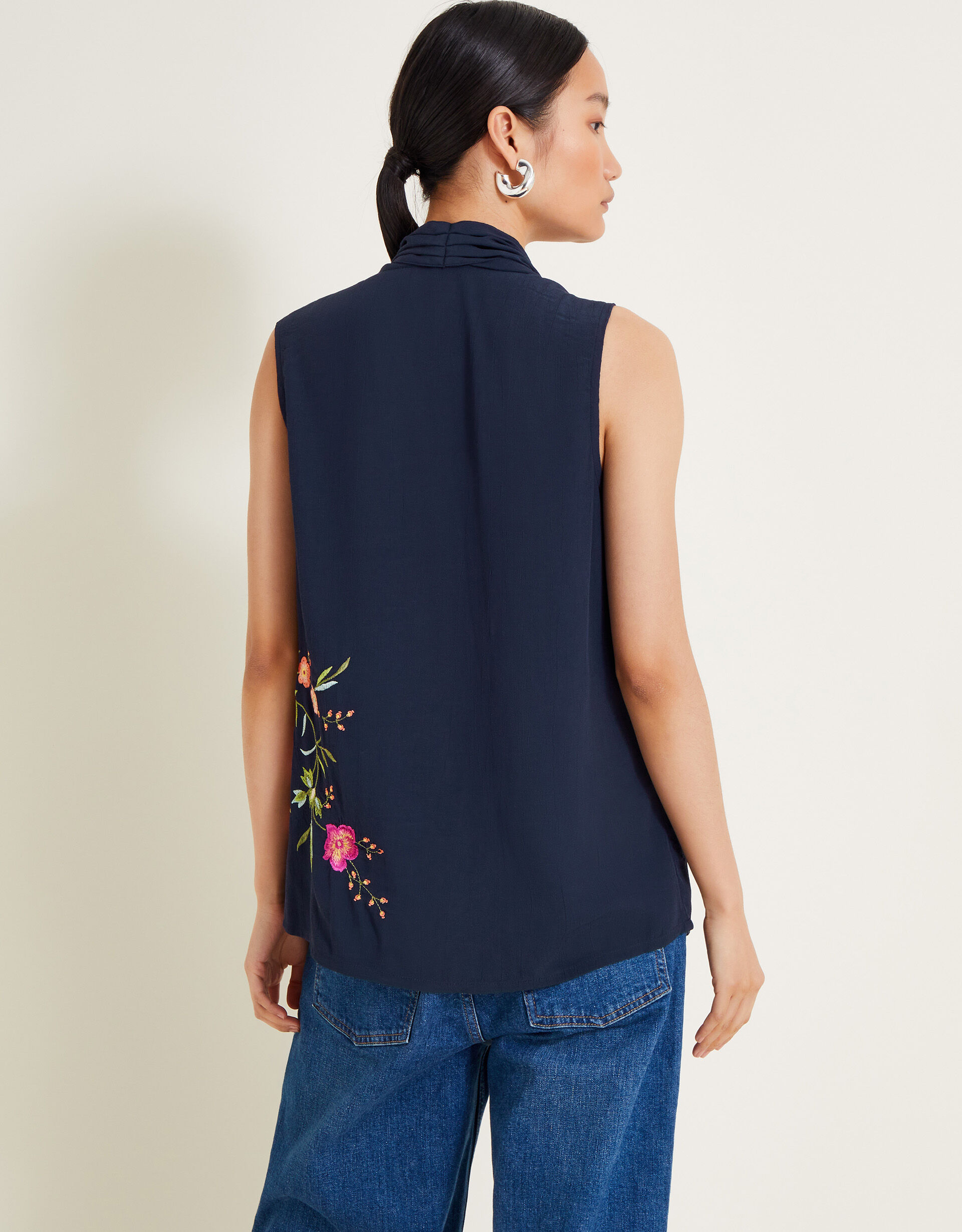 Mya Embroidered Top Blue | Vests, Camisoles And Sleeveless Tops ...