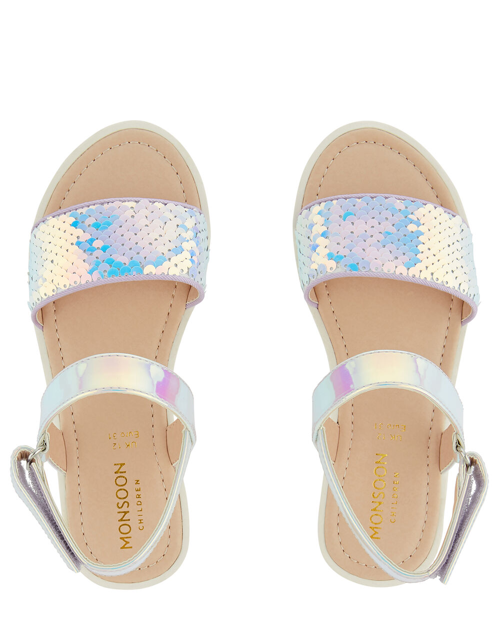 Mermaid Sequin Sandals Multi