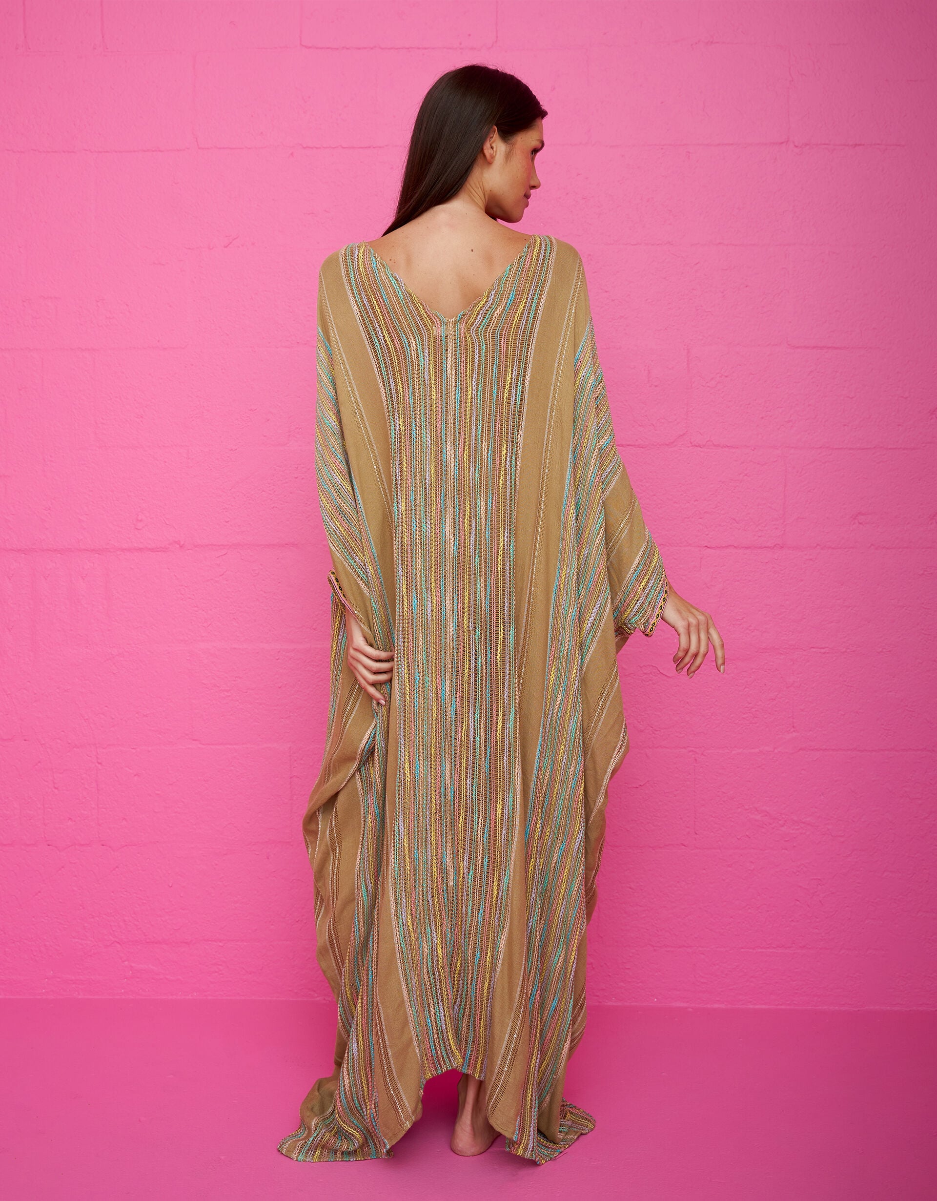 Pitusa Kalista Embroidered Beach Kaftan