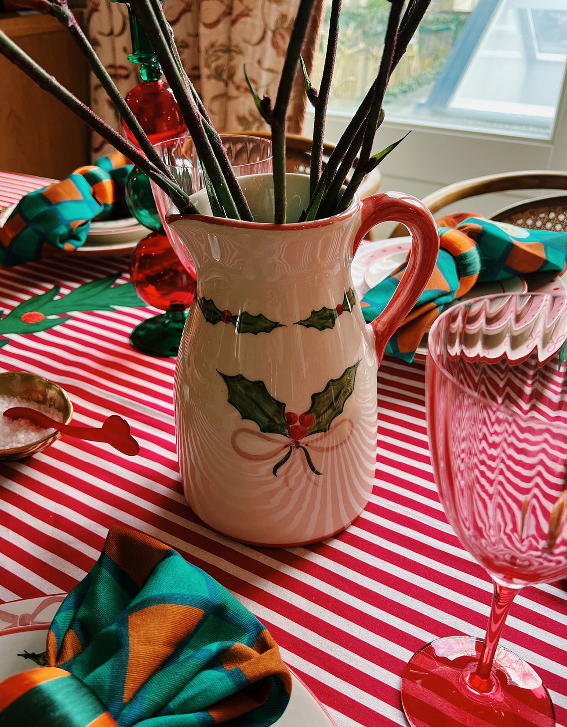 Anna and Nina Holly Jolly Jug