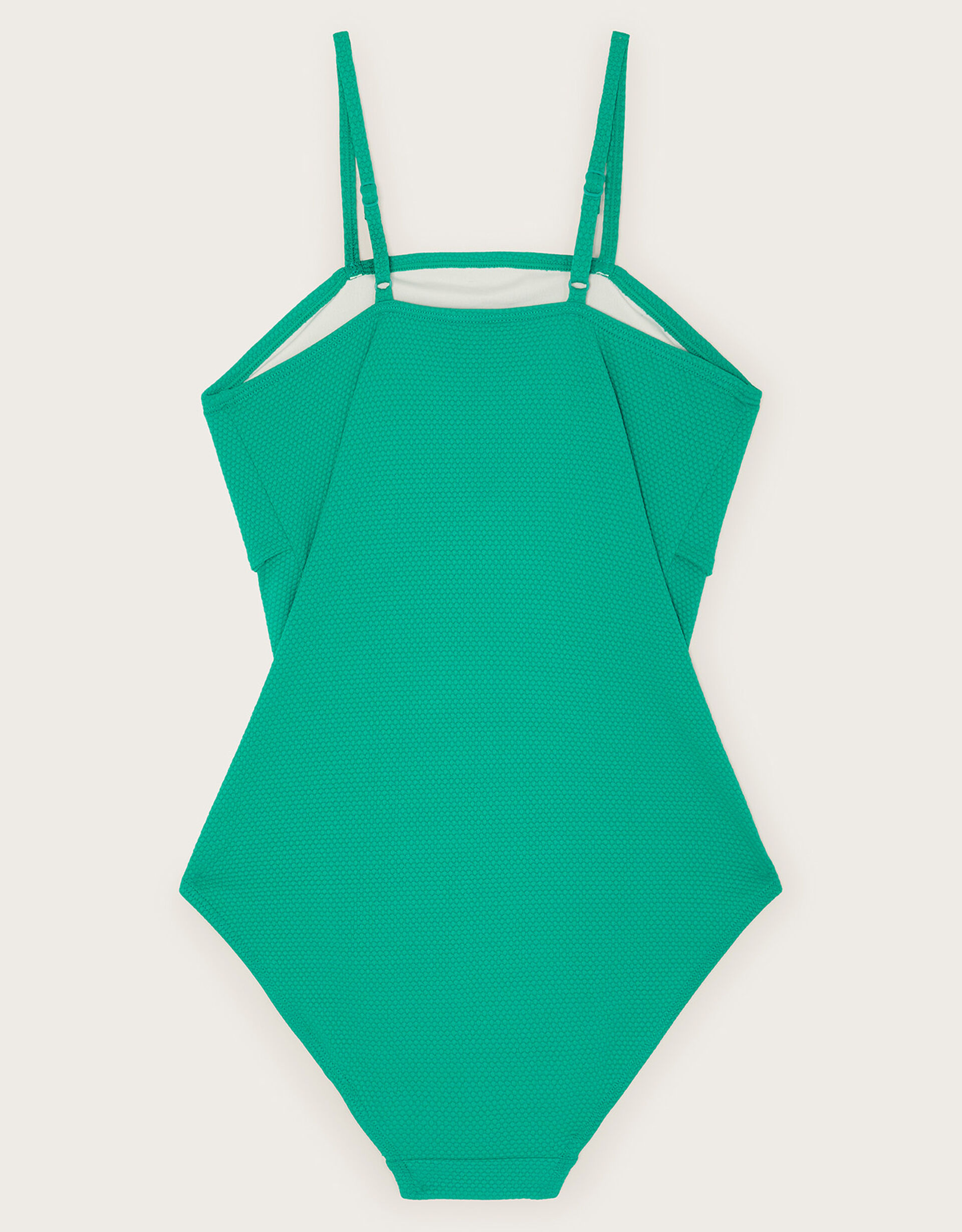 Bow Textured Swimsuit Green | Girls' Beach & Swimwear | Monsoon UK.