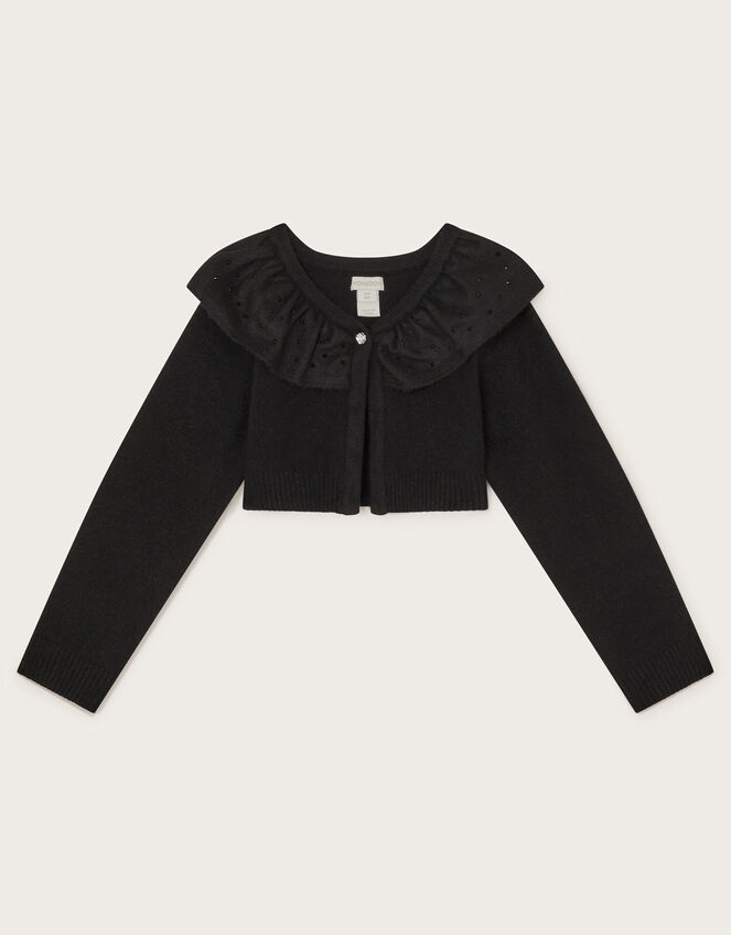 Oversized Collar Cardigan Black | Girls' Cardigans | Monsoon UK.