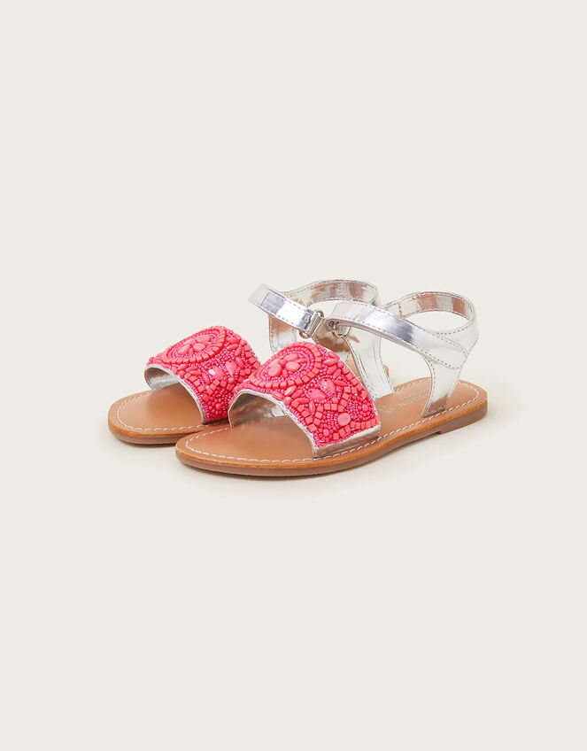 Vibrant Embellished Metallic Sandals Pink | Girls' Sandals | Monsoon UK.