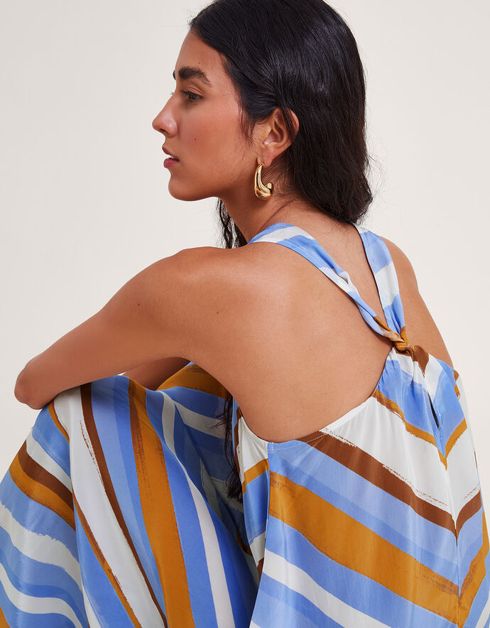 Byrdie Stripe Dress Blue