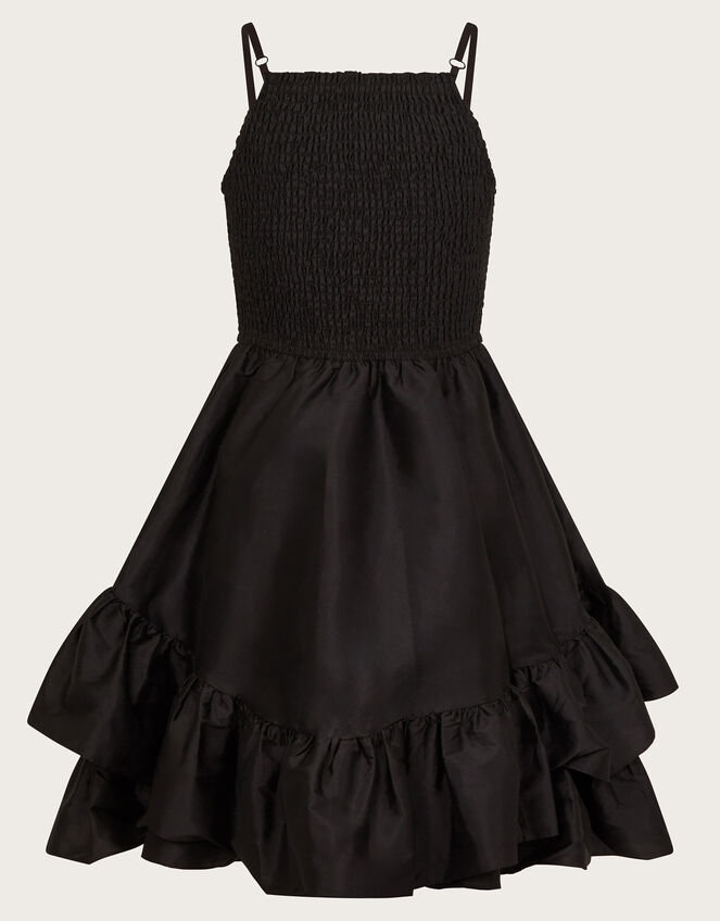 Clariska Smocked Taffeta Prom Dress Black | Prom Dresses & Shoes ...