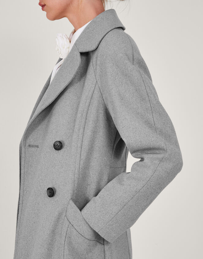 Alanna Smart Coat Grey | Women's Coats | Monsoon UK.