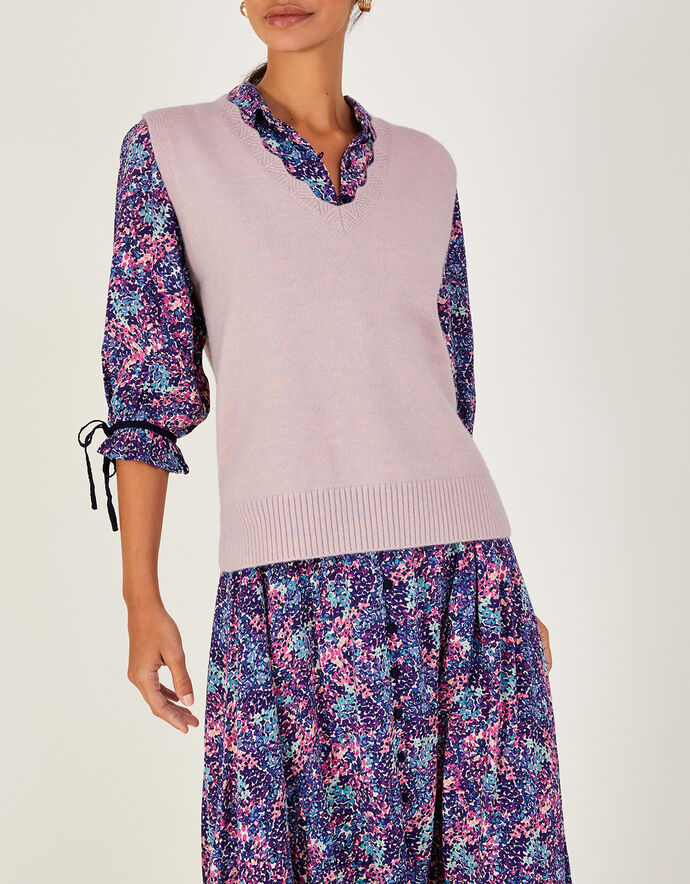 Scallop Edge Tabard Pink