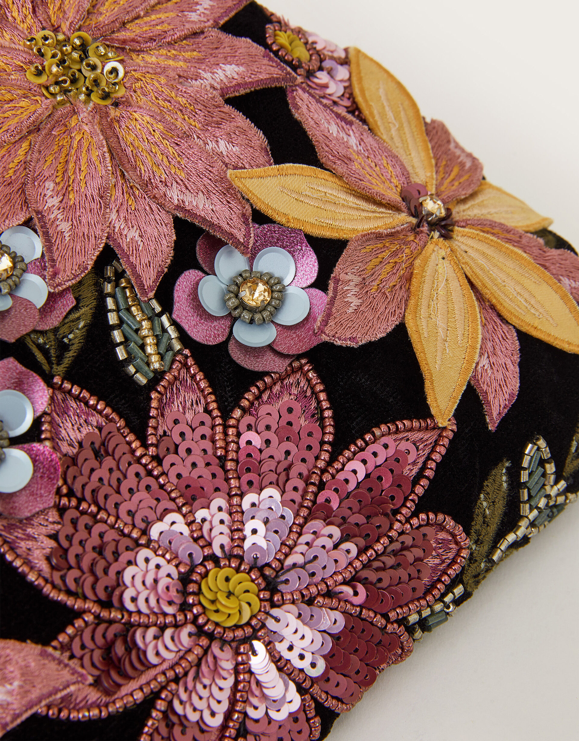 Flo Floral Embellished Clutch Bag | Bags & Purses | Monsoon UK.