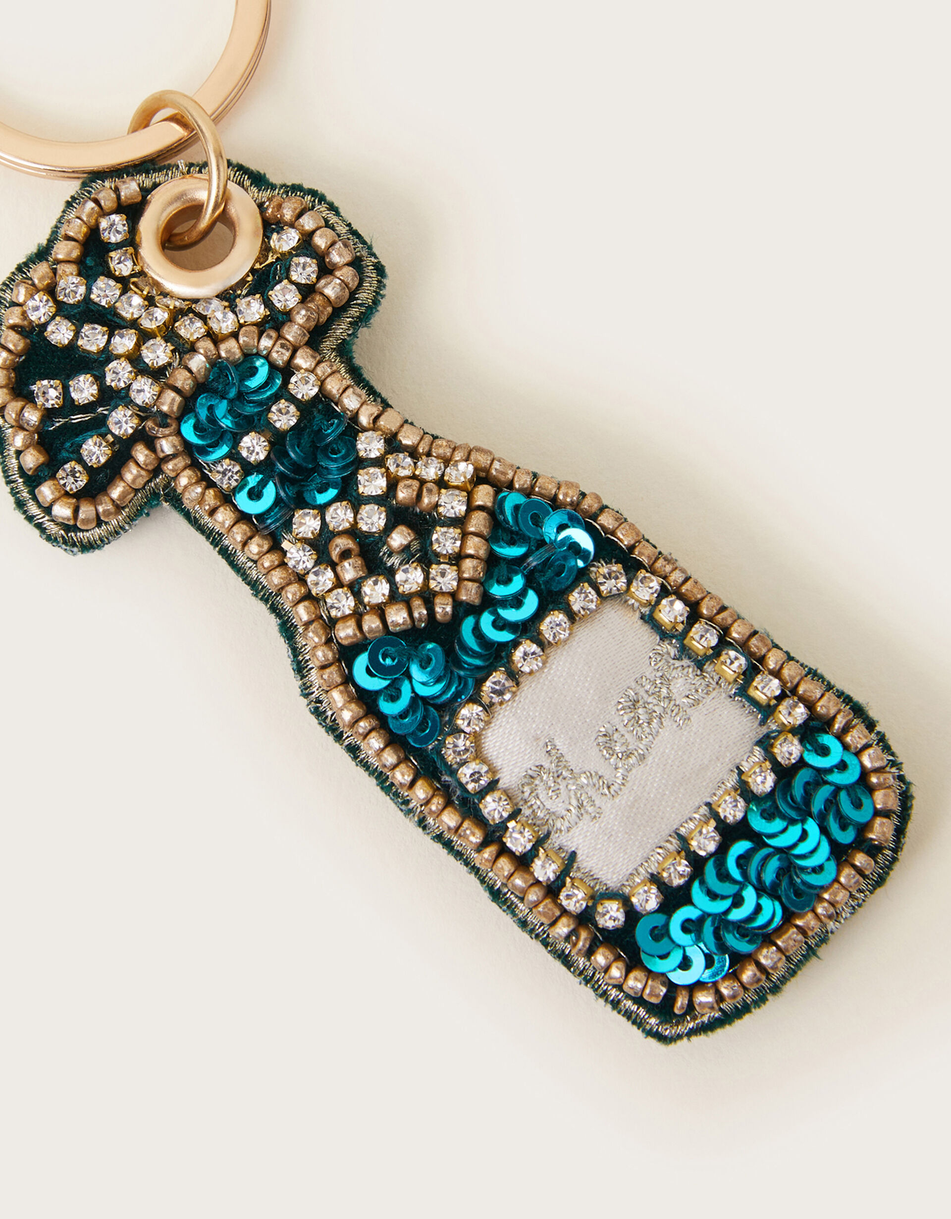 Champagne Bottle Keyring