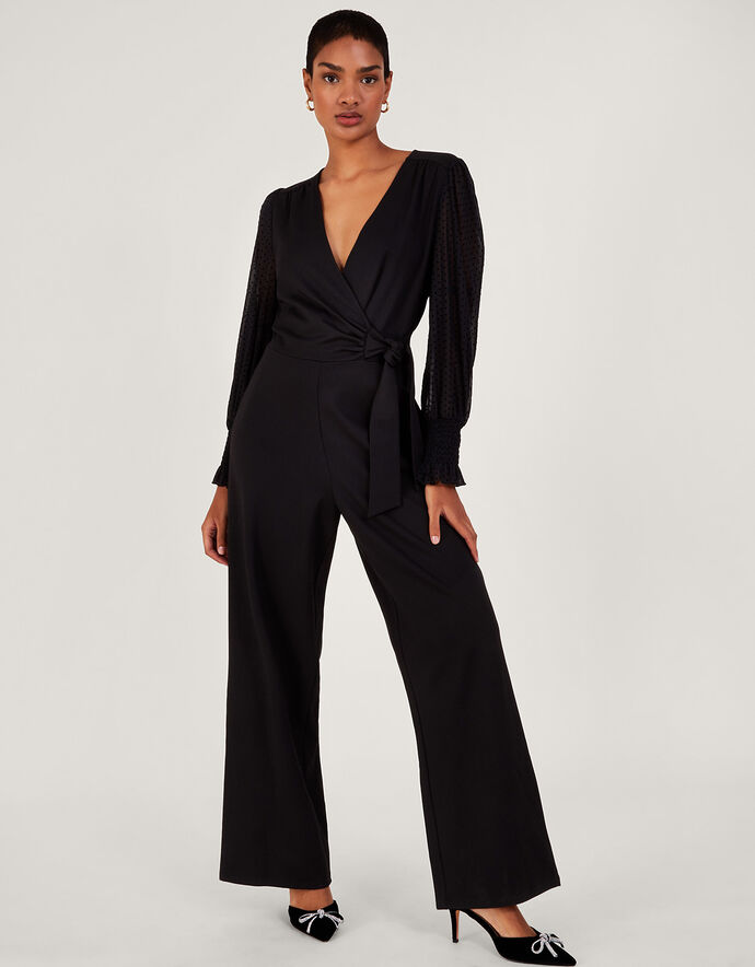 Penny Ponte Jumpsuit Black | Jumpsuits | Monsoon UK.