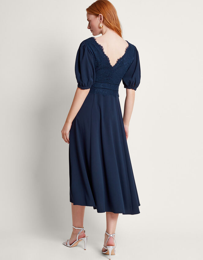 Nancy Lace Tea Dress Blue | Evening Dresses | Monsoon UK.