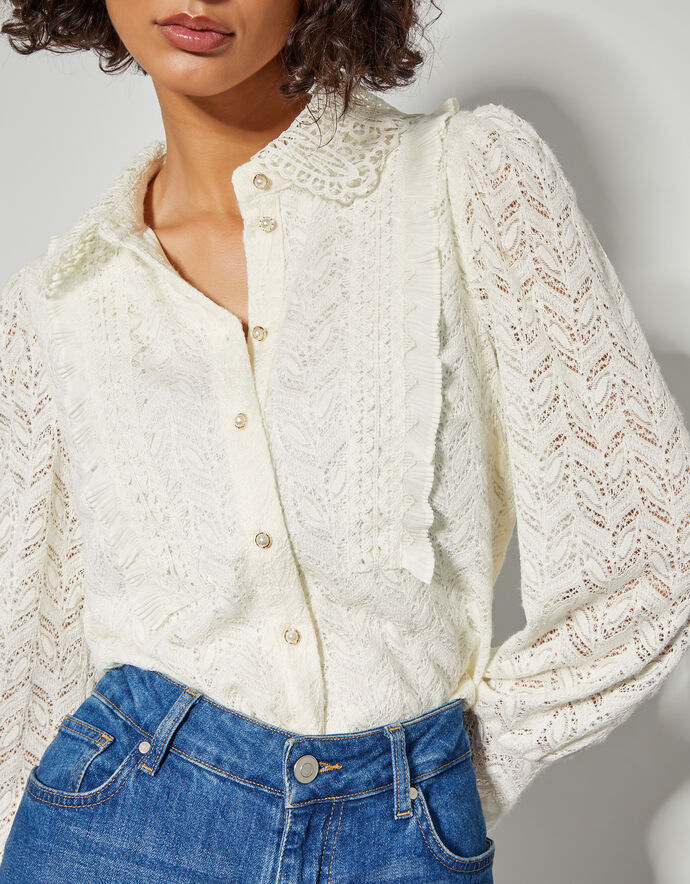 Laura Lace Blouse Ivory