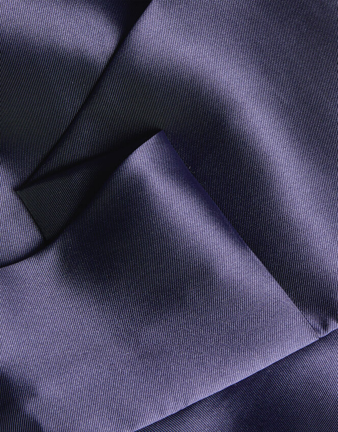 Structured Asymmetric Prom Dress Blue