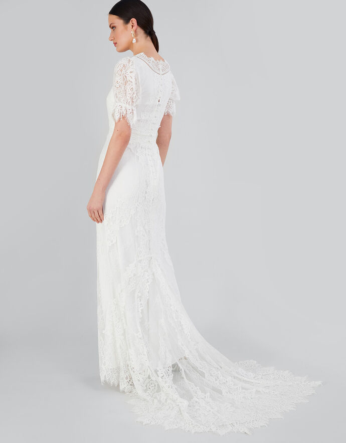 Elizabeth Chantilly Lace Bridal Maxi Dress Ivory | Wedding Dresses ...