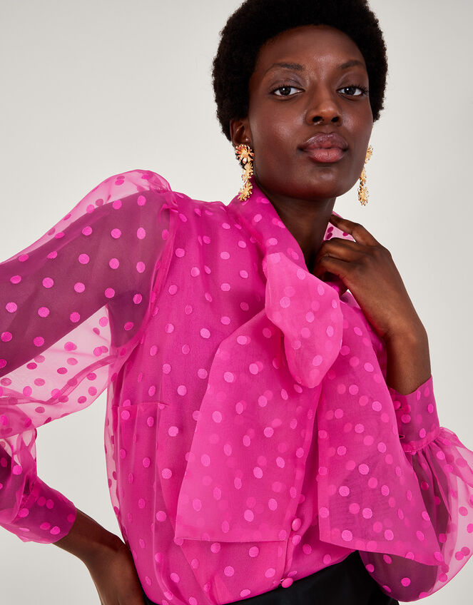 Rosa Spot Blouse Pink | Blouses & Shirts | Monsoon UK.
