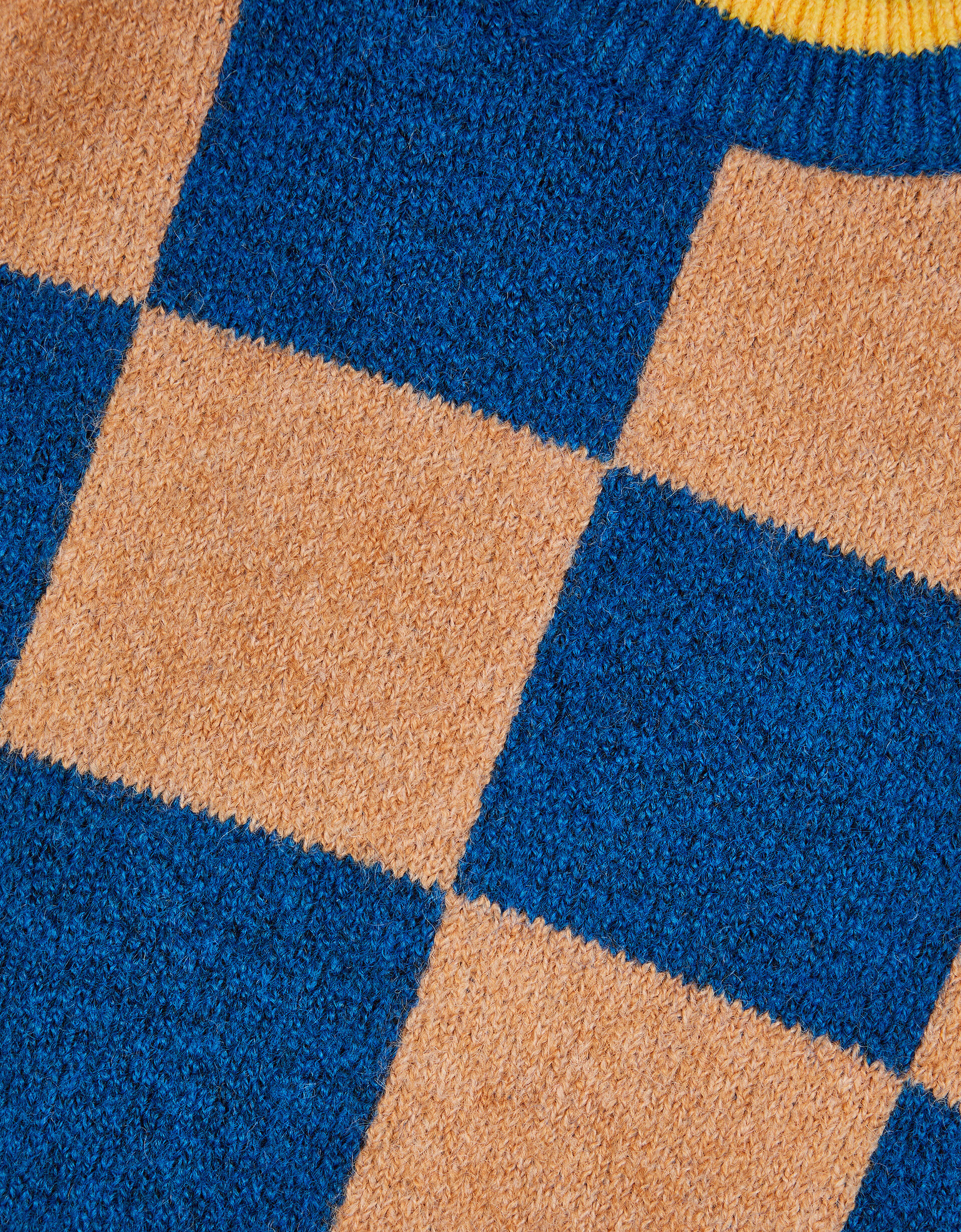 Checkerboard Knit Jumper Blue | Boys' Jumpers & Cardigans | Monsoon UK.