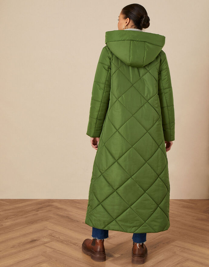 Polly Padded Coat in Recycled Polyester Green | Women's Coats | Monsoon UK.