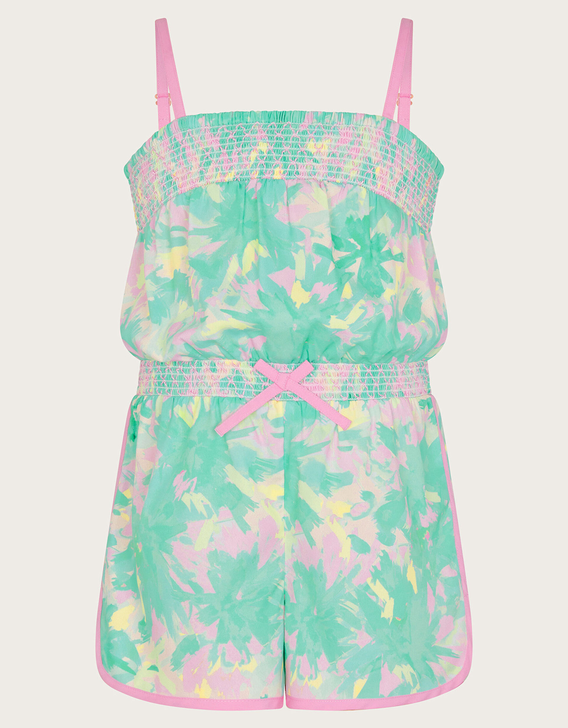 Splash Palm Playsuit Green | Girls' Beach & Swimwear | Monsoon UK.