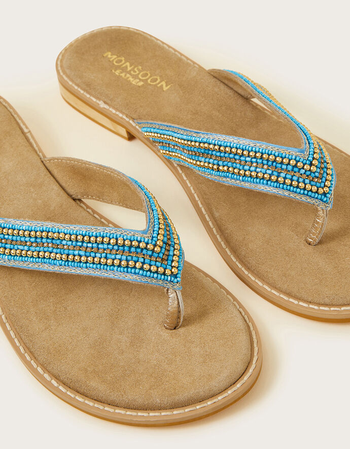 Embellished Toe Post Sandals Blue | Women's Shoes | Monsoon UK.