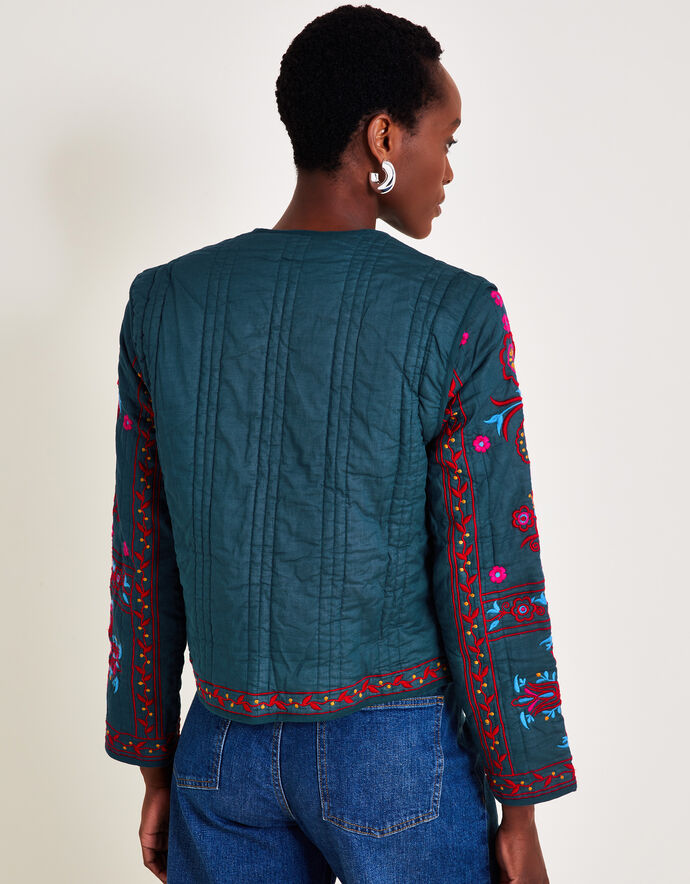 Matilda Tie Jacket Blue | Women's Jackets | Monsoon UK.