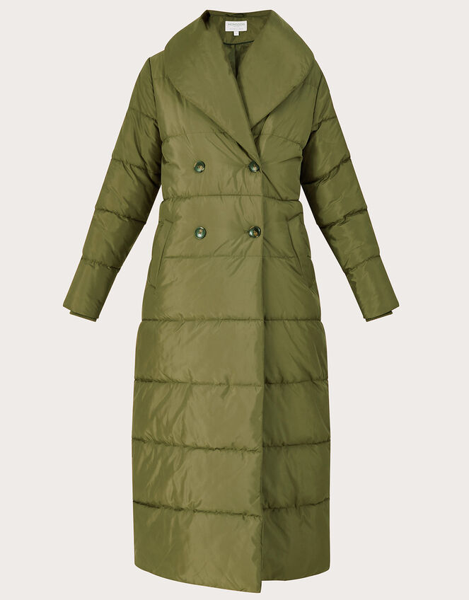 Shona Shaw Coat in Recycled Polyester Green | Women's Coats | Monsoon UK.