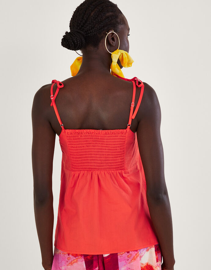 Phoenix Pleated Cami Top Orange | Vests, Camisoles And Sleeveless Tops ...