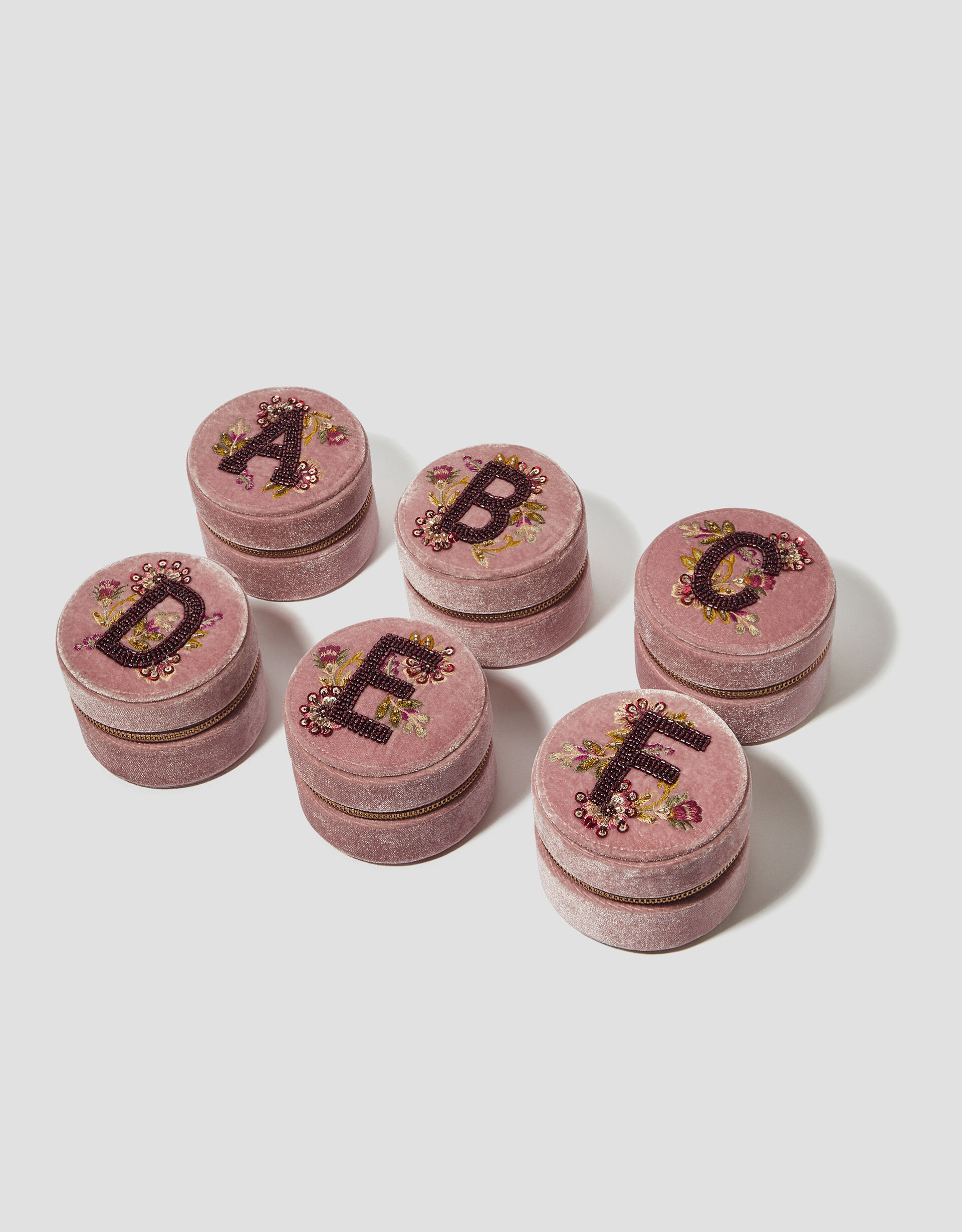 Initial Embellished Jewellery Box Pink | Face & Body | Monsoon UK.