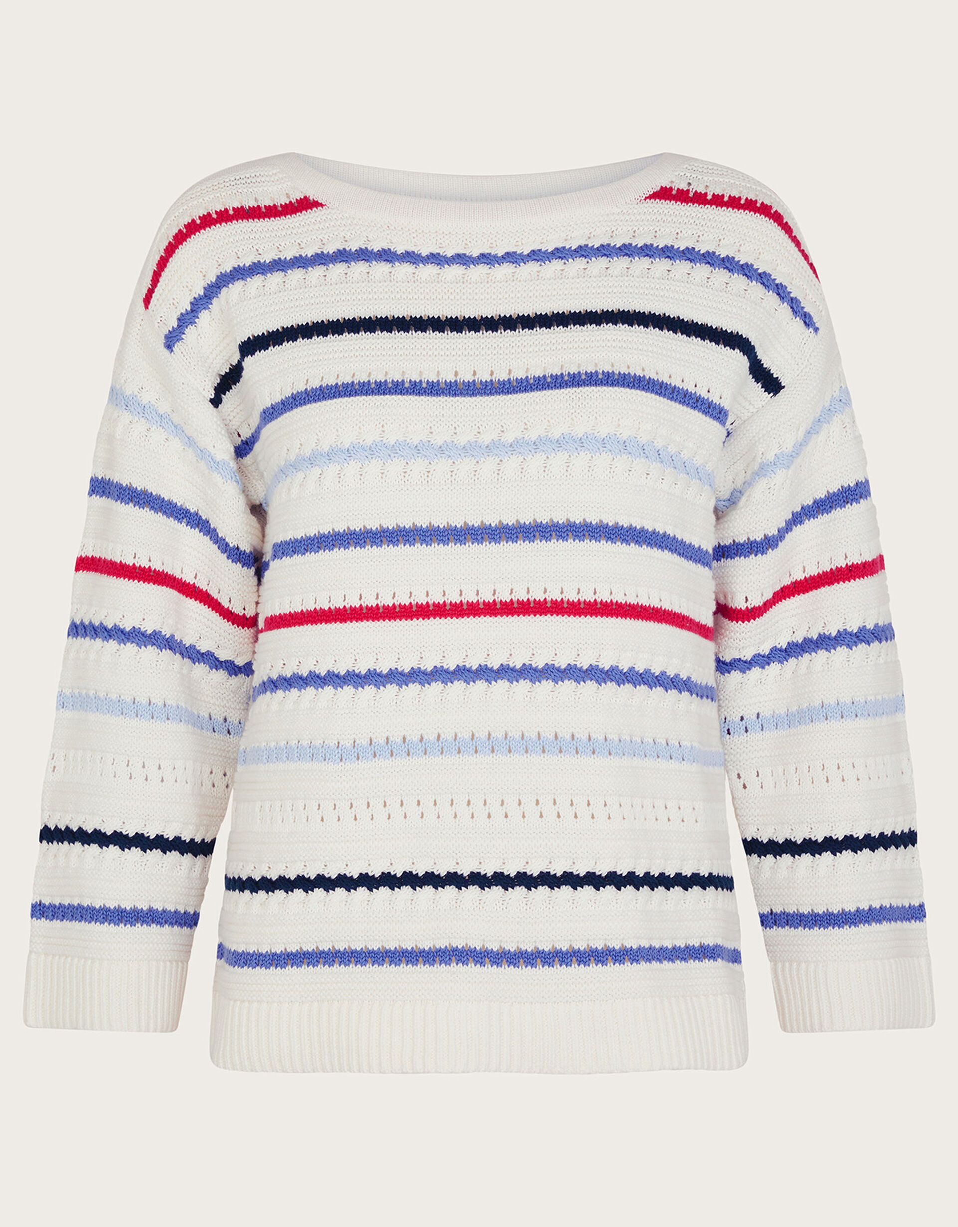 Sainy Stitch Jumper Ivory | Knitwear | Monsoon UK.