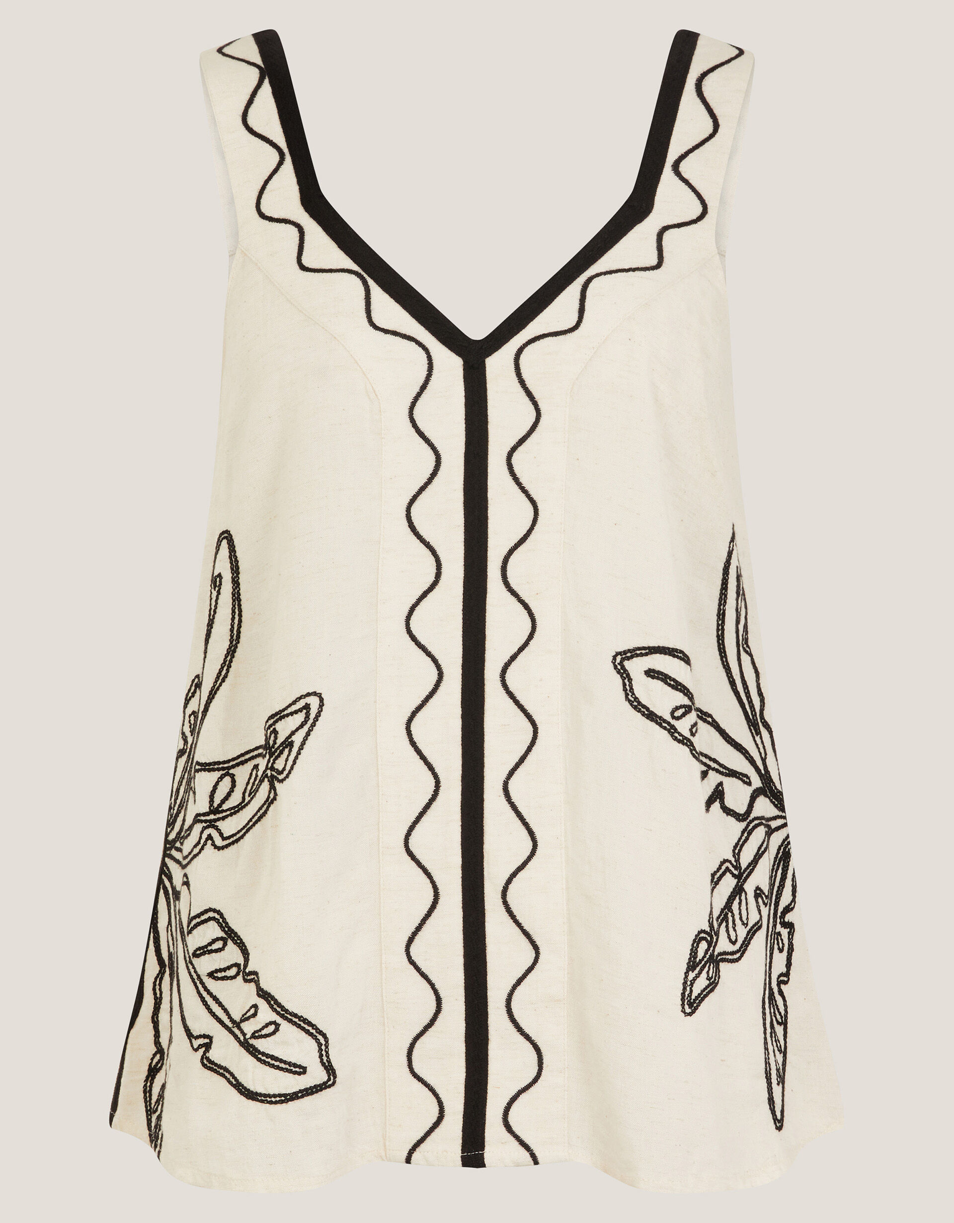 Hope Leaf Embroidered Cami Top Natural | Vests, Camisoles And ...