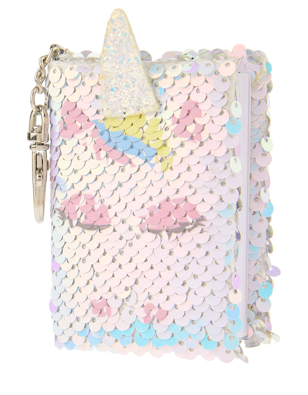 Sequin Unicorn Mini Notebook Charm | Toys & Stationery | Monsoon UK.