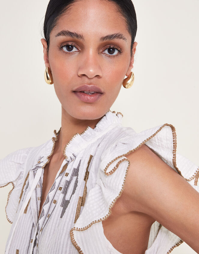 Ula Embroidered Dress Ivory