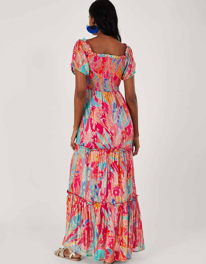 Ariel Metallic Maxi Dress Multi | Evening Dresses | Monsoon UK.