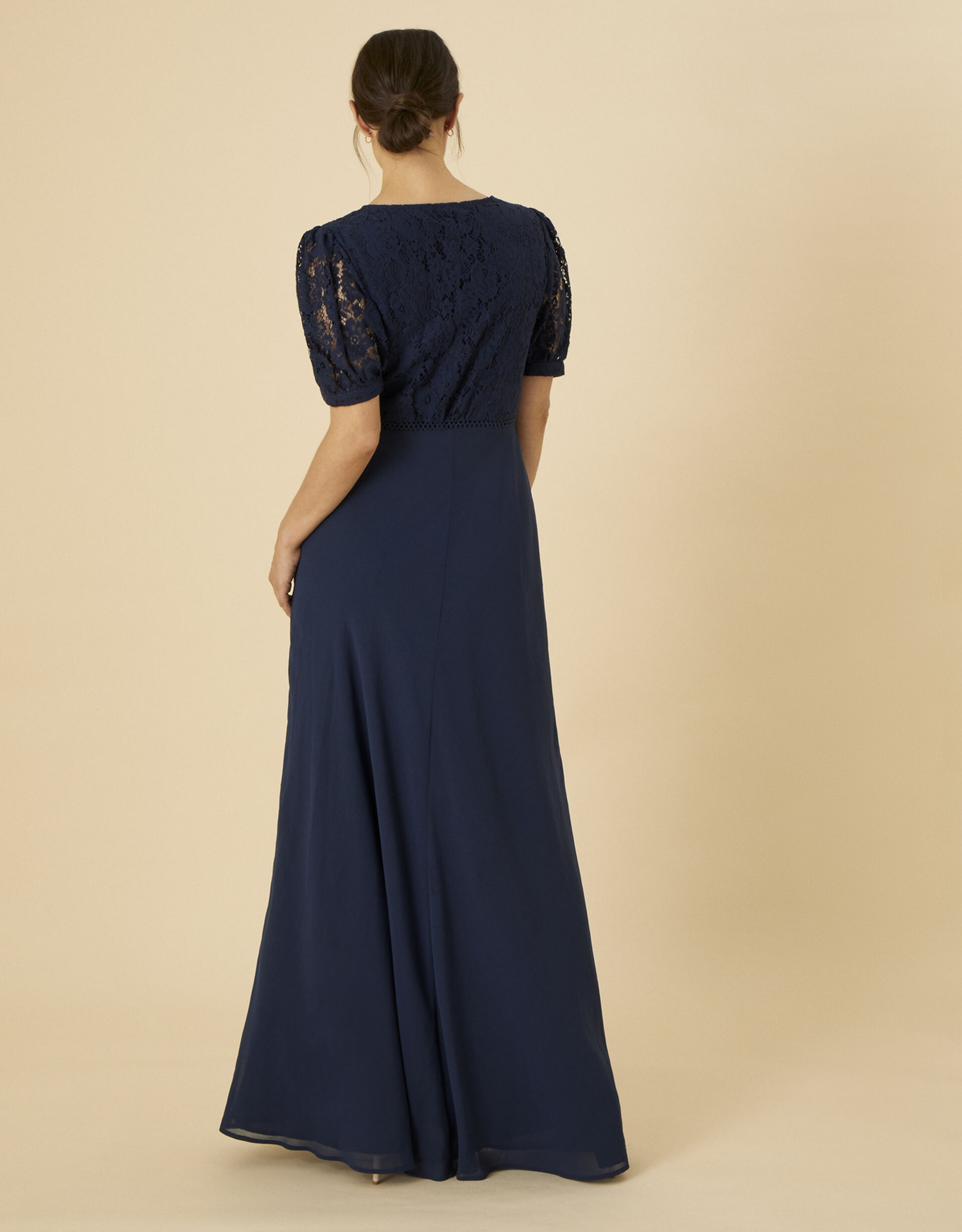 Laura Lace Maxi Dress Blue