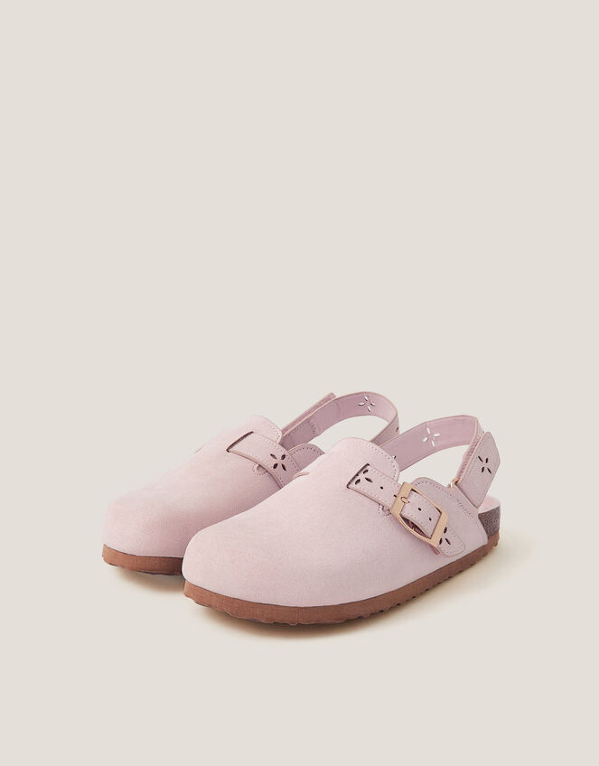Cutwork Mules Pink | Girls' Flat Shoes | Monsoon UK.