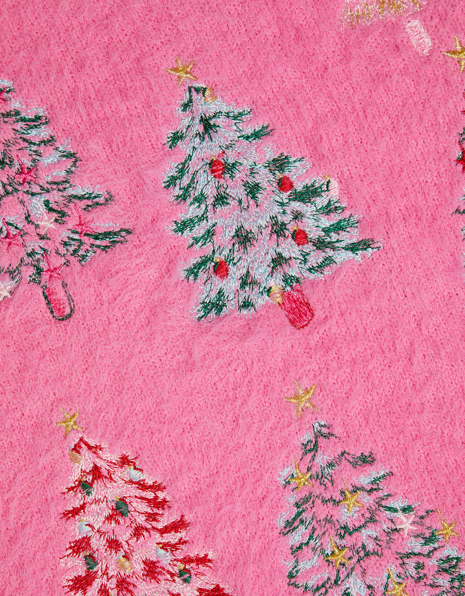 Embroidered Christmas Tree Jumper Pink | Girls' Cardigans | Monsoon UK.