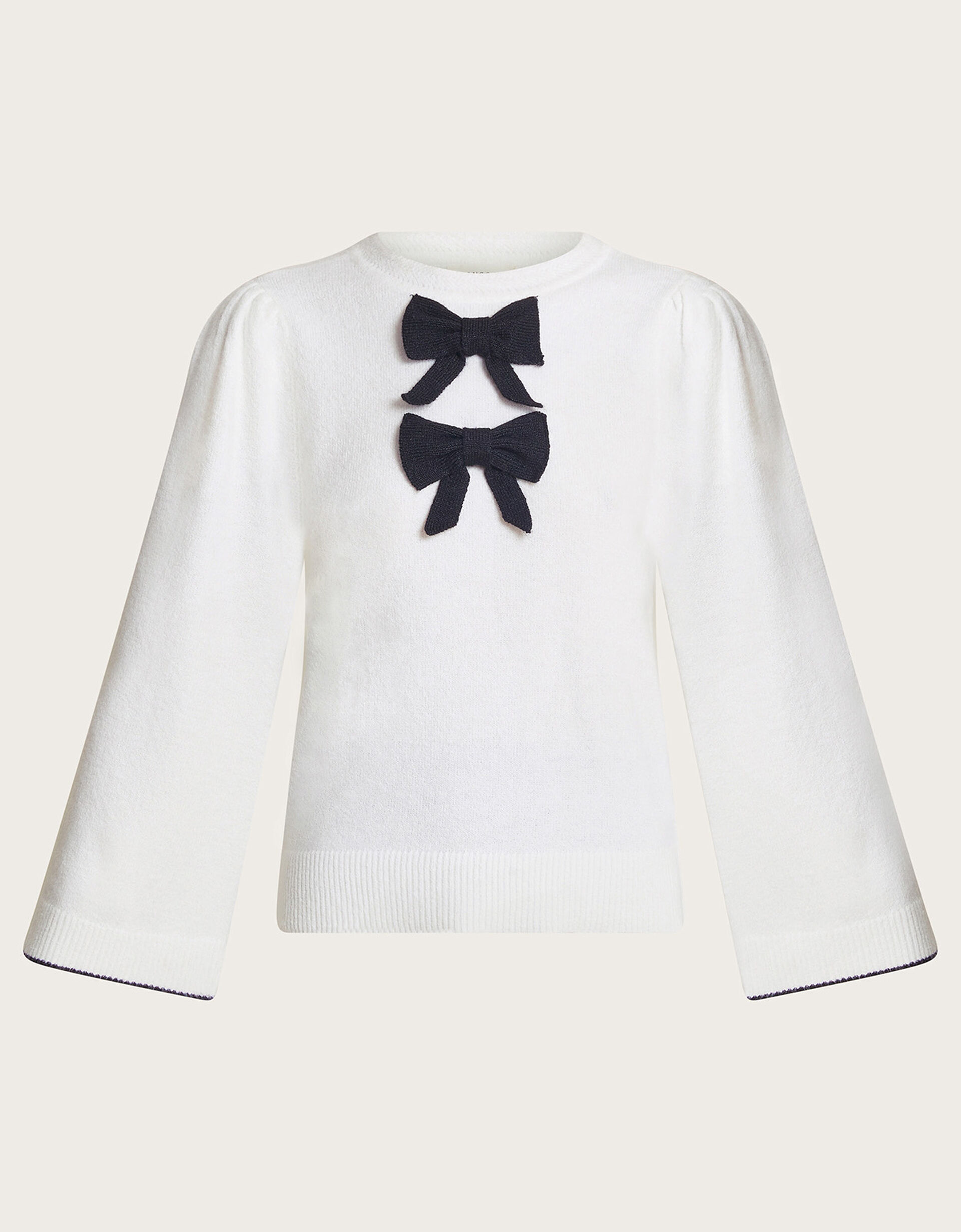 Bailey Bow Jumper Ivory