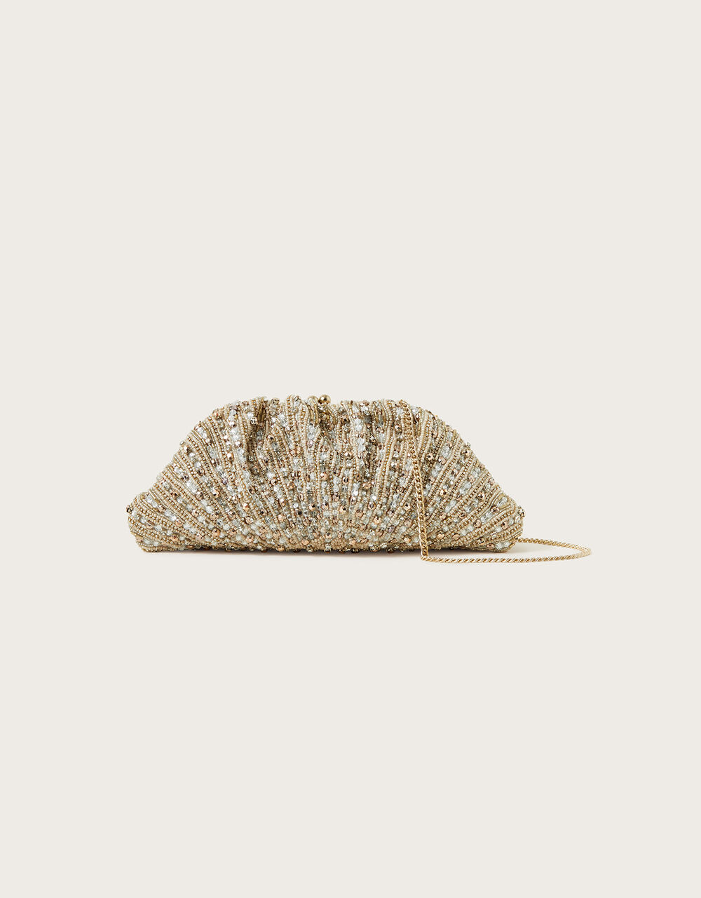 Embellished Shell Clasp Bridal Clutch Bag | Bags & Purses | Monsoon UK.