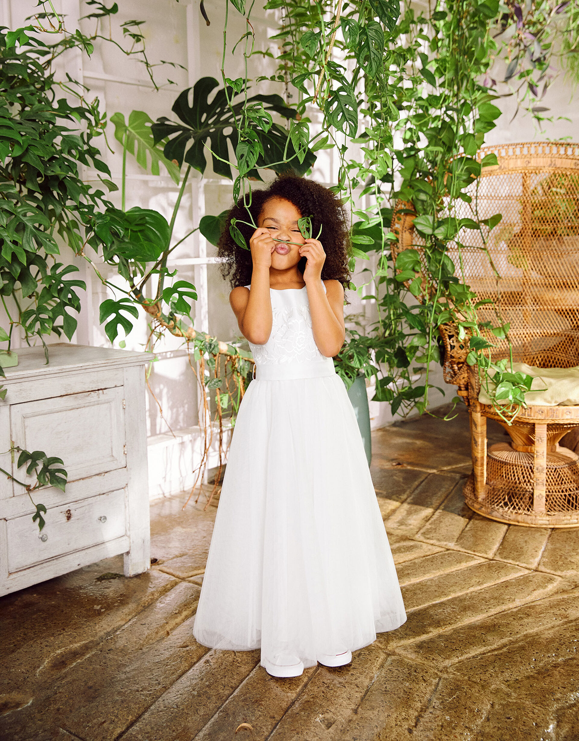 Odette Alice Tulle Maxi Dress Ivory | Girls' Dresses | Monsoon UK.