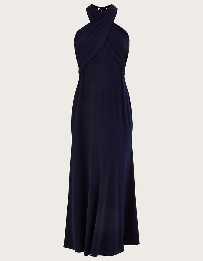 Clo Crossover Maxi Dress Blue