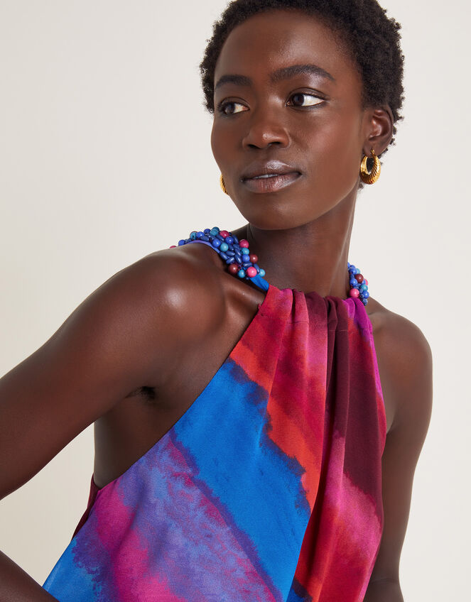 Eliza Beaded Stripe Halter Top Red | Vests, Camisoles And Sleeveless ...