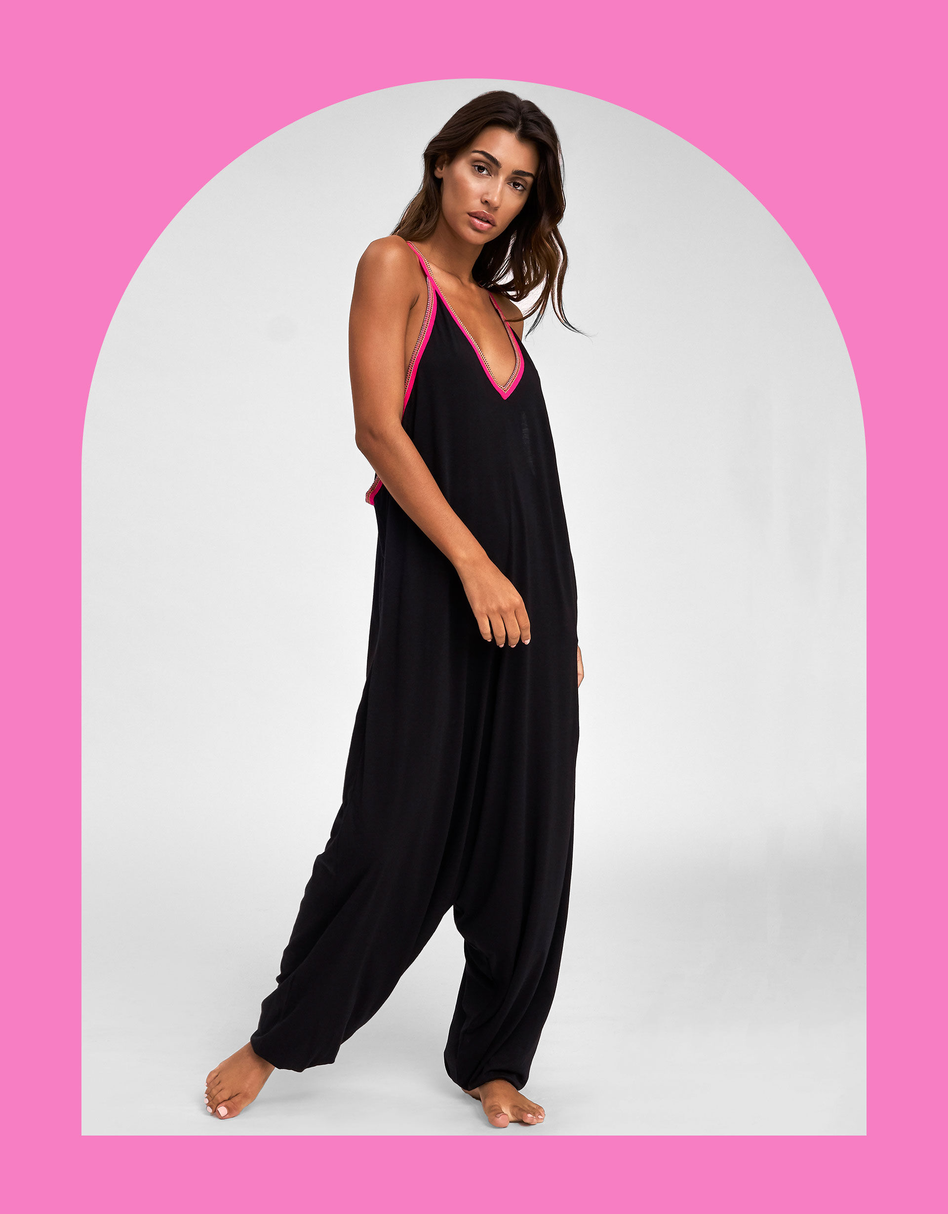 Pitusa Pima Inca Print Jumpsuit