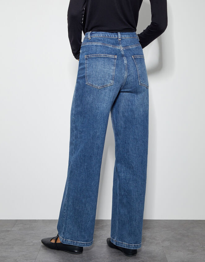 Ruby Wide Leg Jeans Blue | Trousers & Leggings | Monsoon UK.