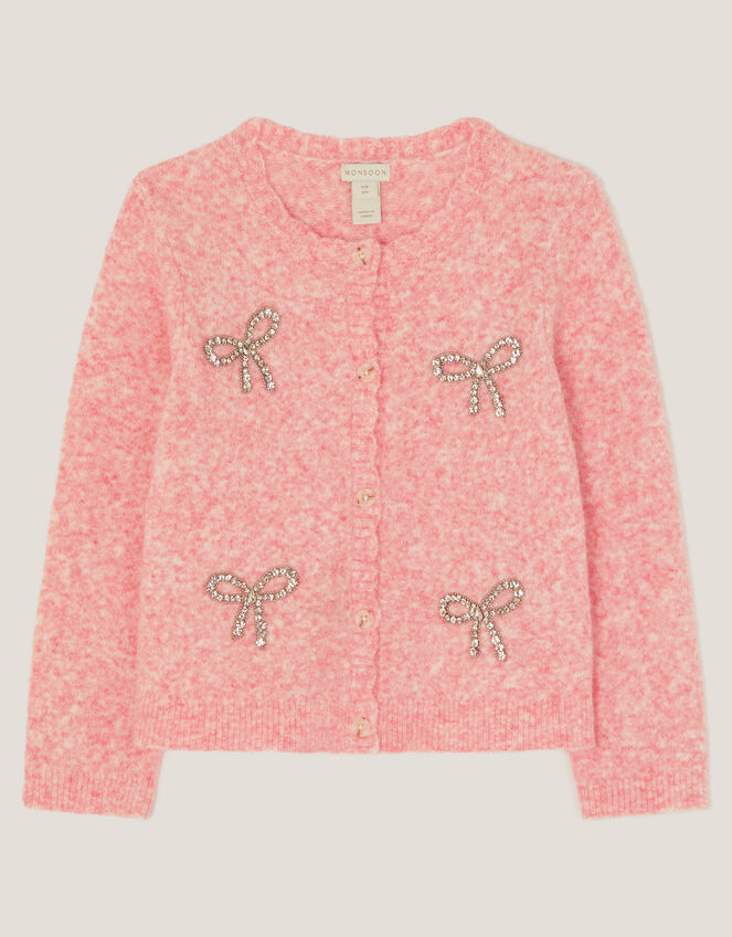 Bow Embellished Cardigan Pink | Girls' Cardigans | Monsoon UK.