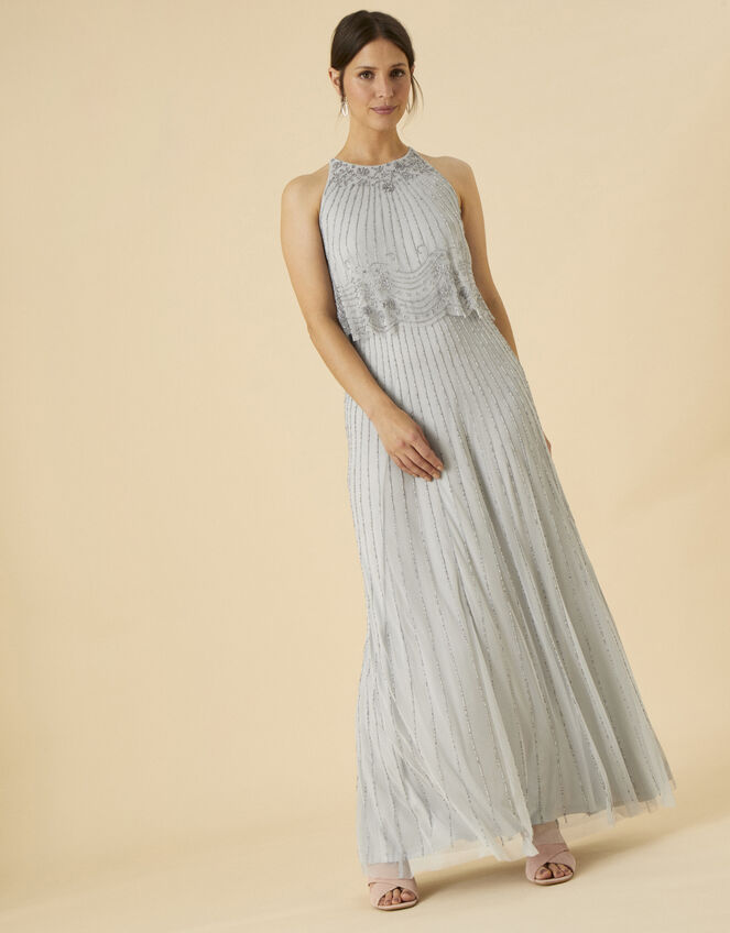 Suzanne Embellished Maxi Dress in Recycled Polyester | Evening Dresses ...