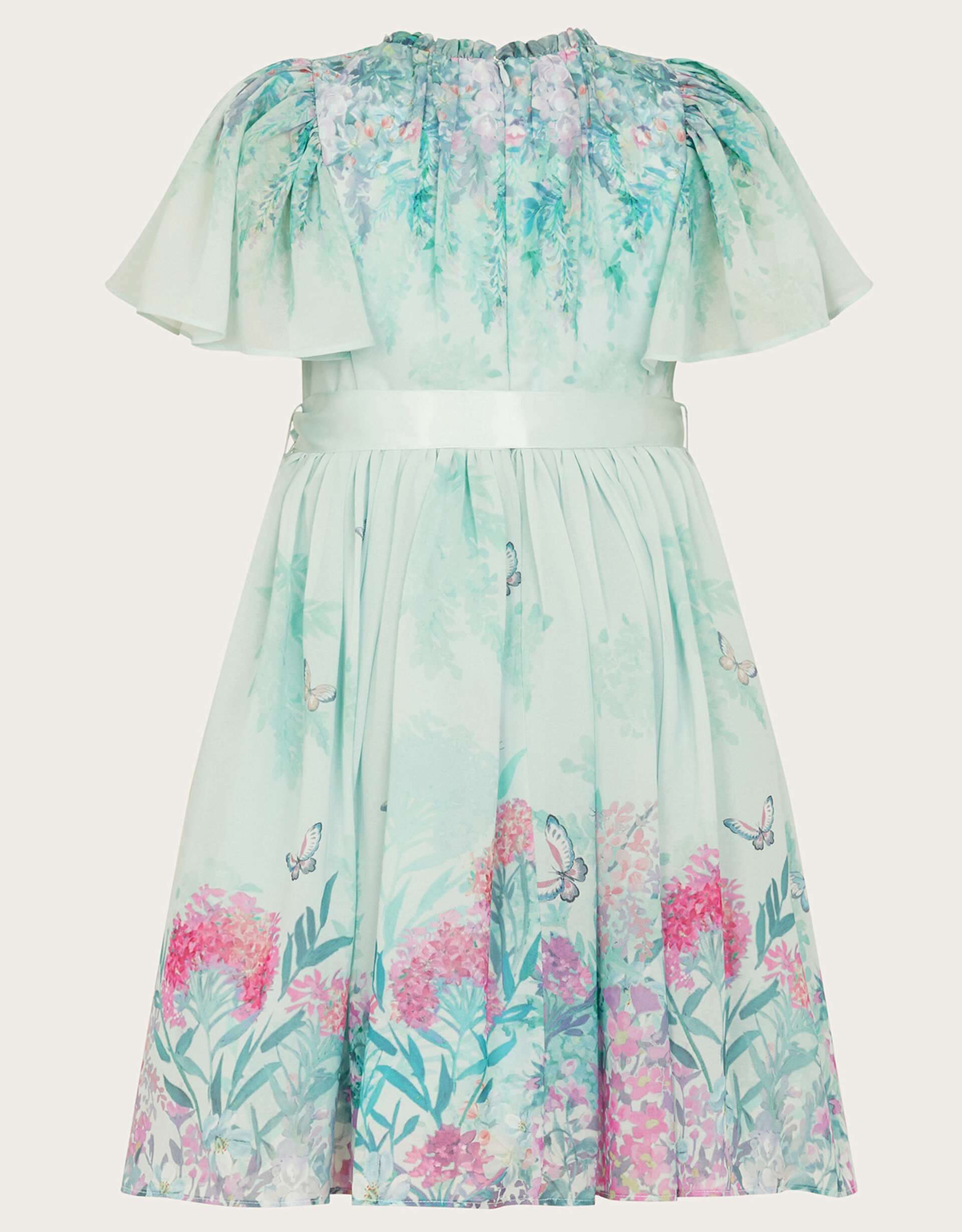 Alium Botanical Print Dress Blue | Girls' Dresses | Monsoon UK.