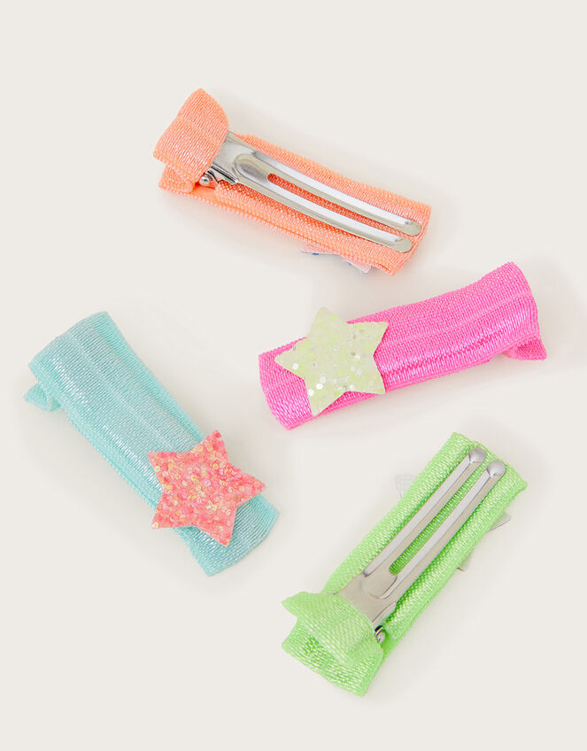 4-Pack Bright Glitter Star Hair Clips | Accessories | Monsoon UK.