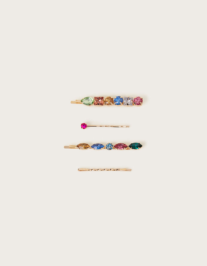 Stone Hair Slides 4 Pack | Jewellery & Hair | Monsoon UK.