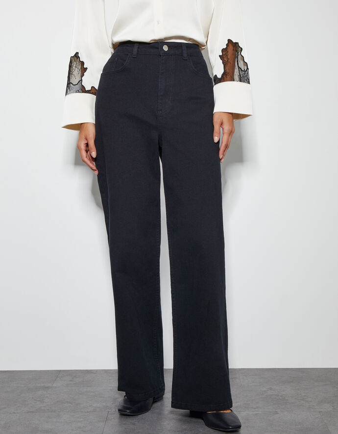 Ruby Wide Leg Jeans Black | Trousers & Leggings | Monsoon UK.