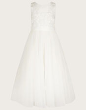 Odette Alice Tulle Maxi Dress Ivory | Girls' Dresses | Monsoon UK.