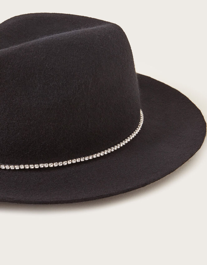 Embellished Wool Fedora